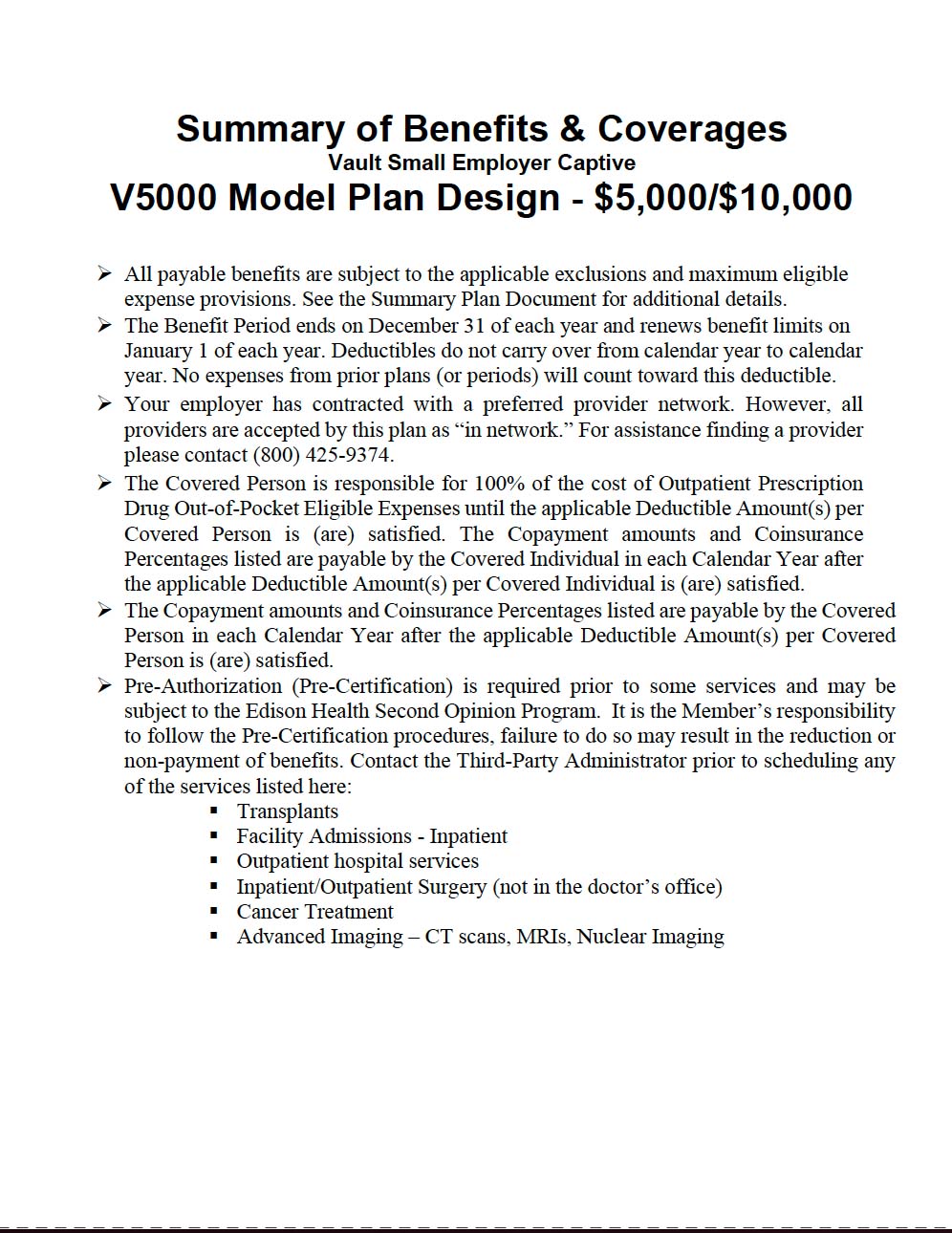 Member Services - Vault One